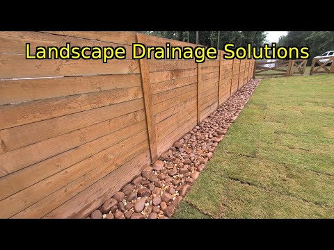 How I Solved my Drainage Problems with River Rock, Sod & Decorative Gravel | By Brooks Landscaping