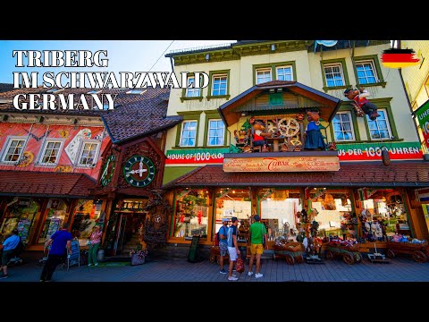 Triberg Walking Tour 🇩🇪: World's Largest Cuckoo Clocks and Germany's Largest Waterfall (Subtitles)