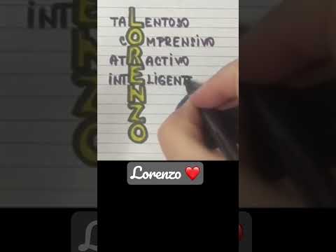 Significado del nombre LORENZO #nombre #significado #lorenzo