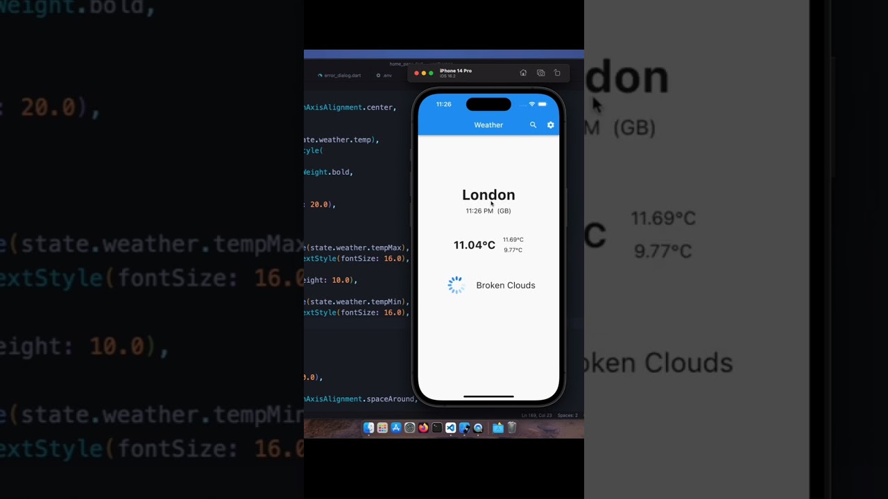 Flutter Weather app using Bloc