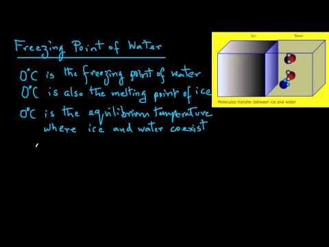 Freezing of Foods - freezing point of water and binary mixtures