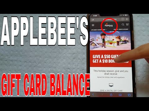 β
How To Check Applebee's Gift Card Balance Online π΄