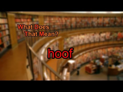 What does hoof mean?