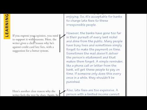 Writing your opinion
