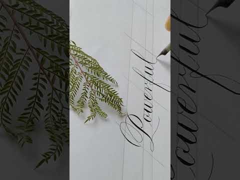 how to connect lowercase letters ul in Calligraphy ✍️