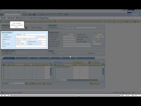 Validating a Shipping Address in SAP