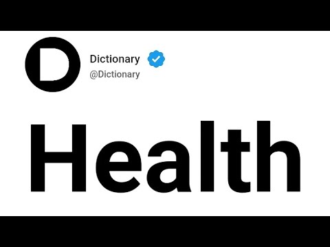 Health Meaning In English