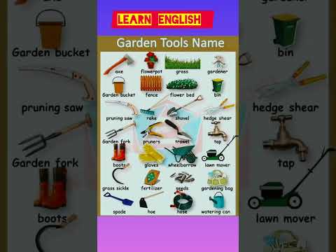 Garden tools name in english #shorts #letslearn #trending #education