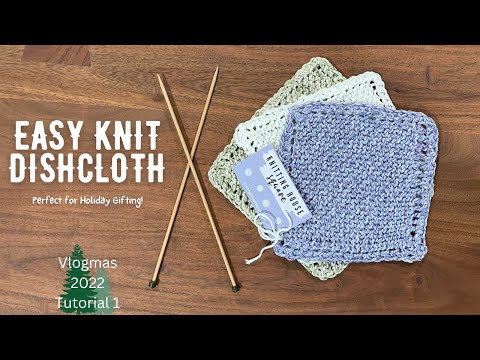 Quick and Easy Knit | Dishcloth Tutorial & FREE Pattern! | Beginner Friendly | Knitting House Square