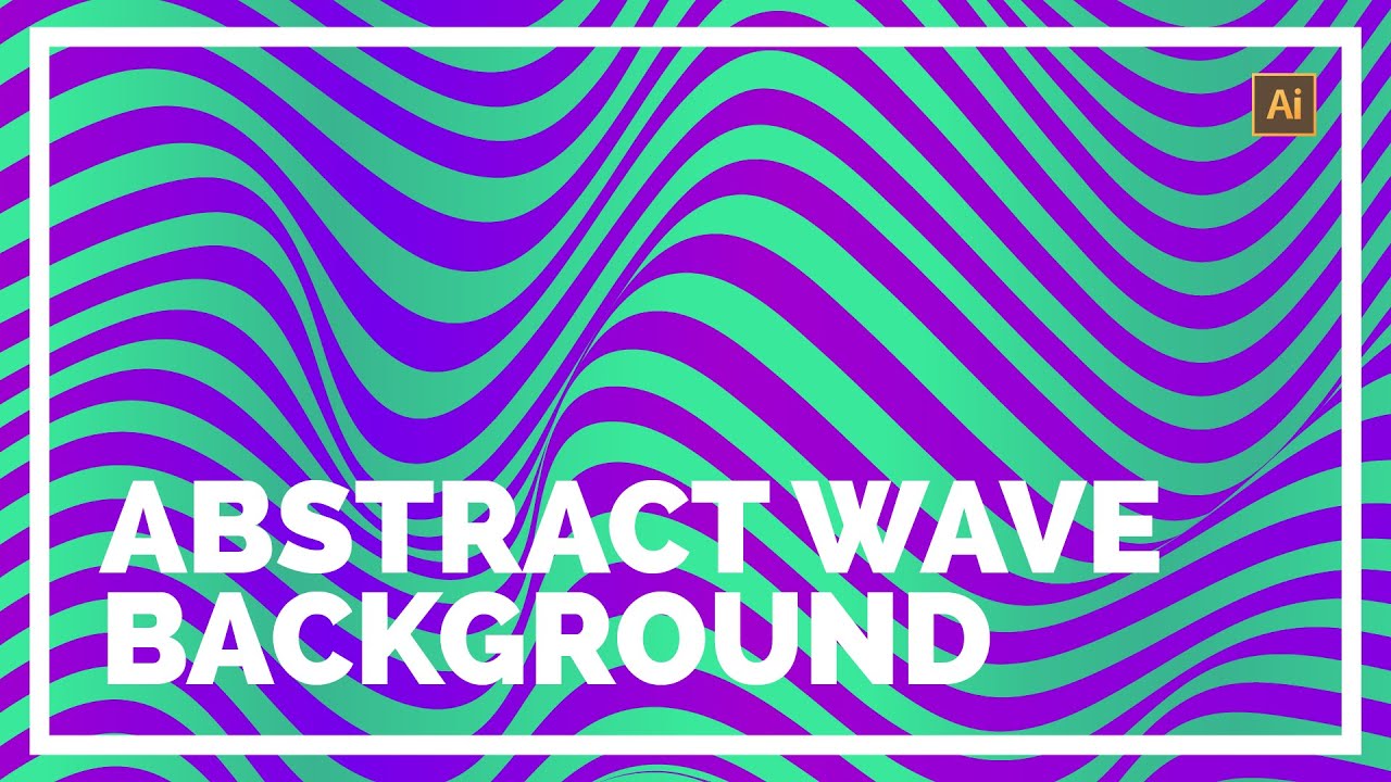 Create abstract wave background | Adobe Illustrator | Quick Tutorial