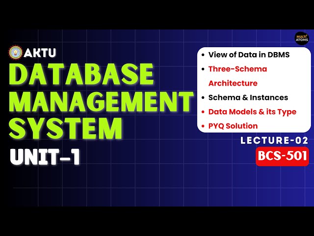 Understanding Database Management Systems: Three-Level Architecture and ...