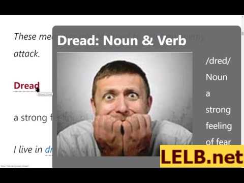English Vocabulary for IELTS and TOEFL about Fear and Phobia