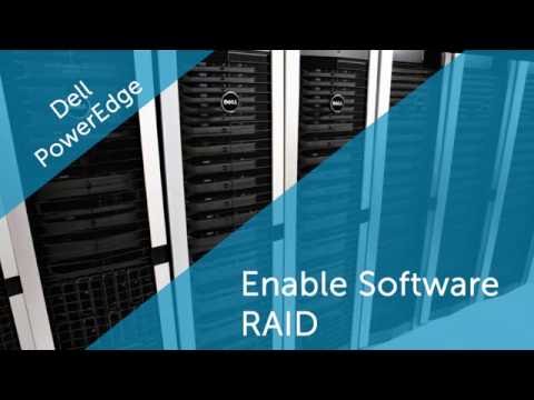To enable software RAID on Dell’s 13th generation of PowerEdge systems or later