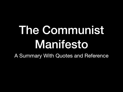 Communist Manifesto Summary With Quotes