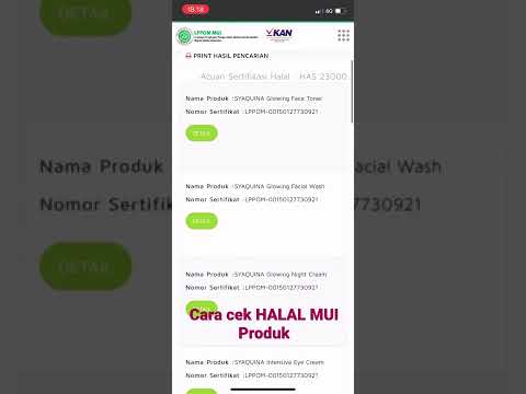 Cara Cek HALAL MUI Produk