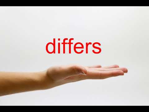How to Pronounce differs - American English