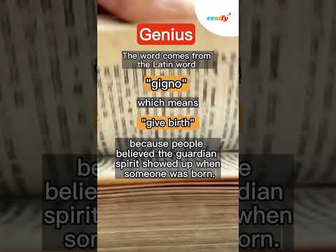 Etymology of Genius - How did the word Genius come about? #shorts #etymology #awordaday