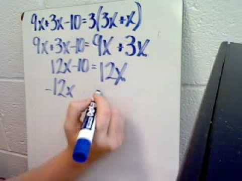 Linear Equations with No Solution