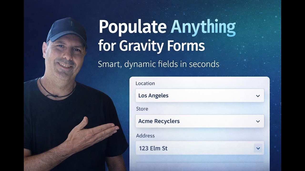 Gravity Forms Populate Anything Tutorial: Dynamic Population + Live Merge Tags #WordPress #SEO