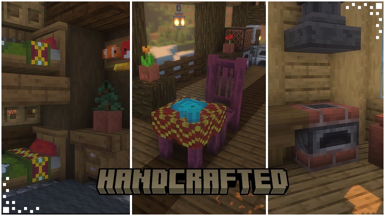 Handcrafted (Minecraft Mod Showcase) | A Great Quality Decoration Mod
