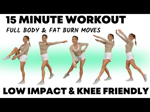 15 Minute Full Body Workout 🔥 Low Impact (NO JUMPING) Fat Burning Cardio