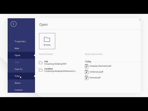 Print Form Fields with PDFelement