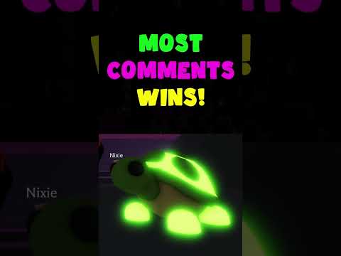 Win a FREE NEON TURTLE in Adopt Me!!๐ข๐คฏ #roblox #adoptme #shorts