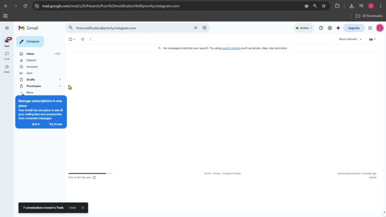 How to clean up gmail inbox fast and easily 2026!