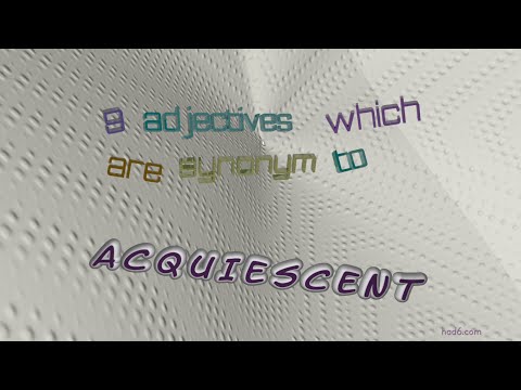acquiescent - 9 adjectives synonym of acquiescent (sentence examples)
