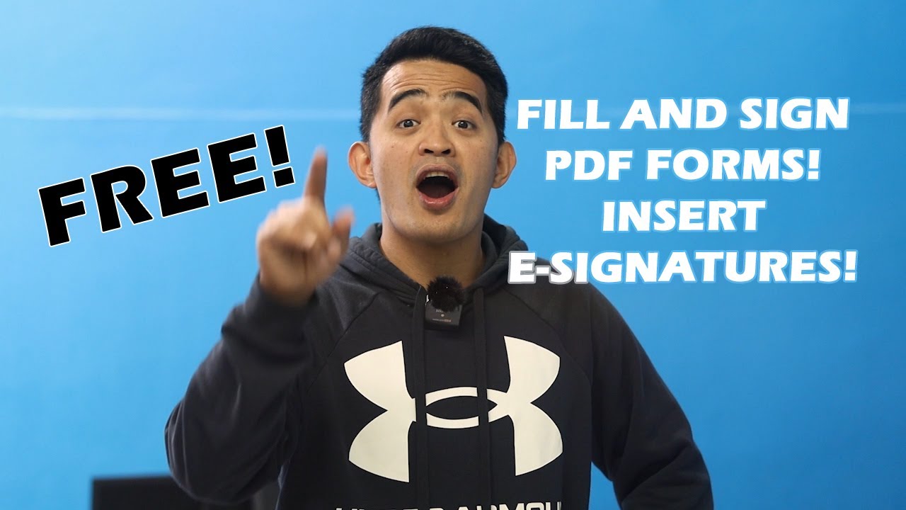 How to Fill PDF forms, Sign and Insert E-signatures