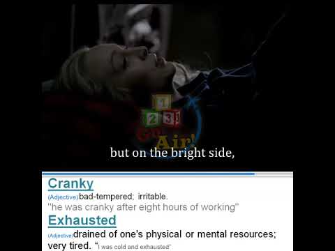 Cranky, Exhausted - Meaning, Pronunciation, Illustration | Vocabulary | ✈️ 𝟏𝟐𝟑 𝐆𝐨 𝐀𝐢𝐫!