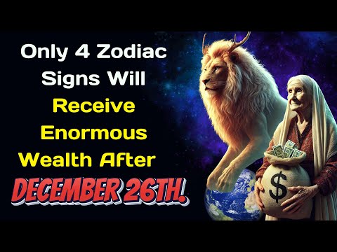 Only 4 Zodiac Signs Will Receive Enormous Wealth After December 26th