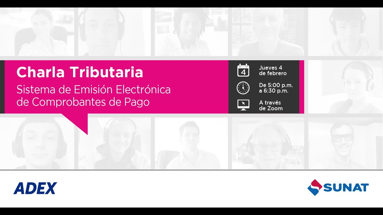 WEBINAR: Sistema de Emisión electrónica de Comprobantes de Pago