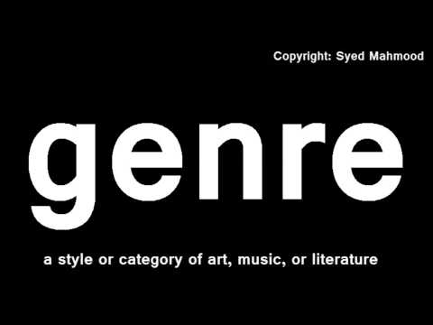 genre Pronunciation - How to Pronounce - SYED