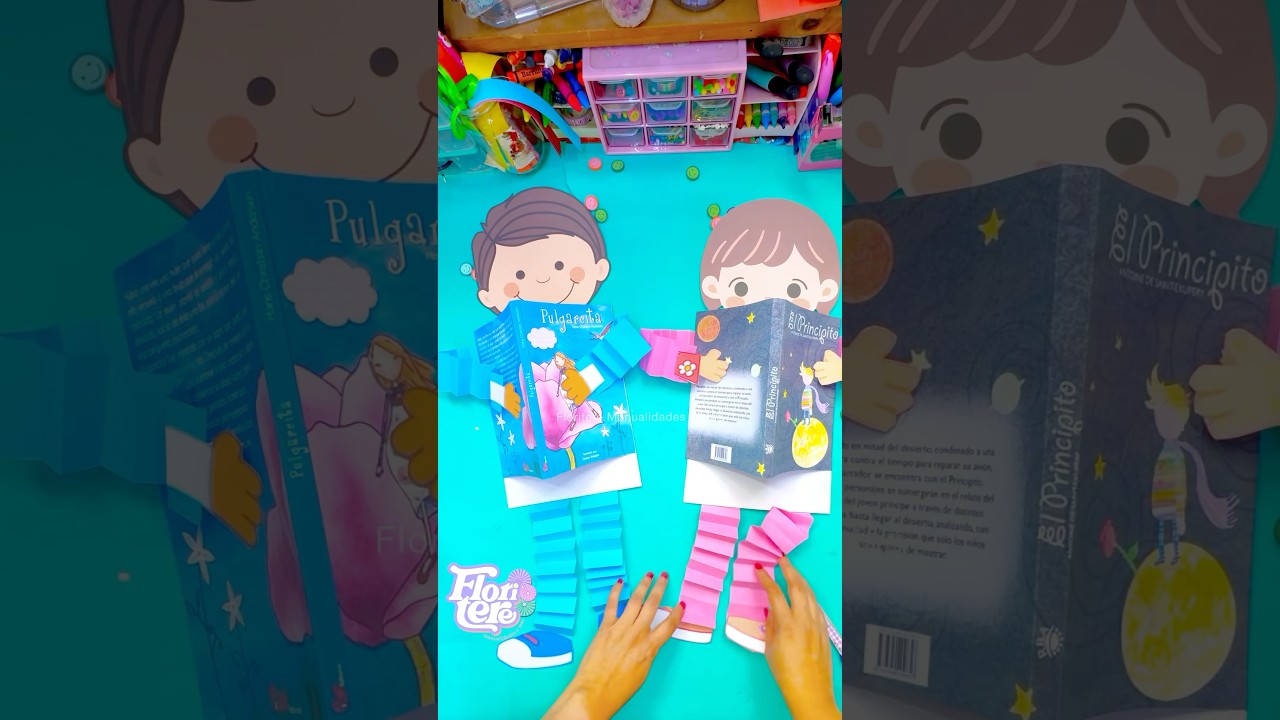 Idea de decoración para el día internacional del libro #manualidades  #floritere #diadellibro