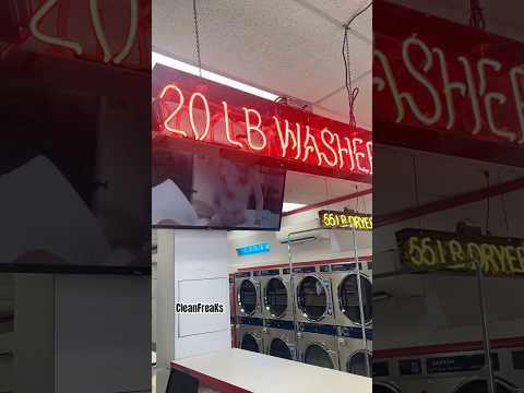 Why are neon signs popular at laundromats? #laundry #laundryday #laundromat