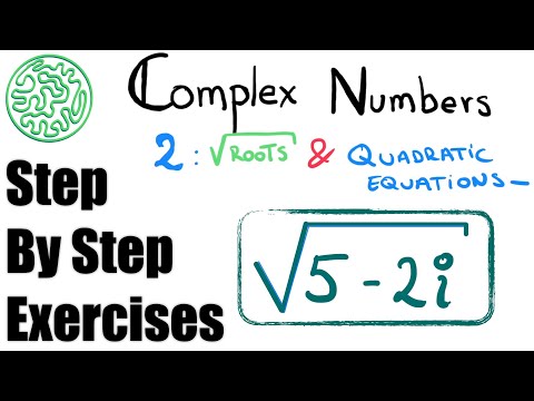 Complex Numbers #2: Taking roots and solve quadratic equations. (Step-by-step exercises)