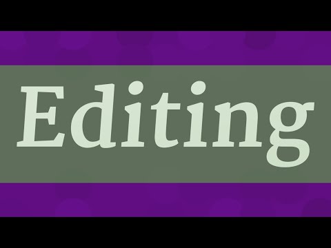 EDITING pronunciation • How to pronounce EDITING