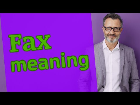 Fax | Meaning of fax 📖 📖 📖 📖 📖 📖
