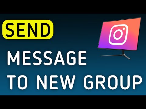 How To Send Message To A New Group On Instagram On PC (New Update)