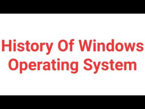 History of Windows Operating System | List Of All Windows Operating System