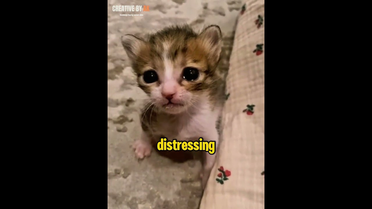 Why Do Cats Look Like They're Crying?#catfacts #shorts #cuteanimals