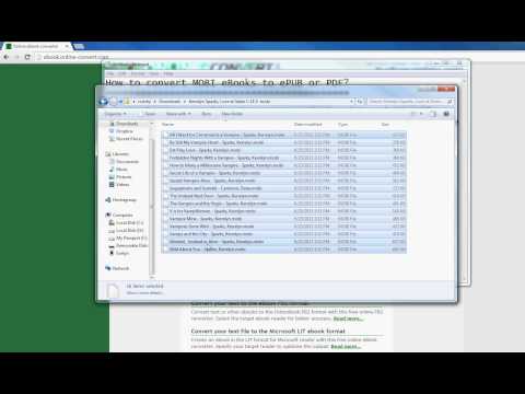 How to convert MOBI eBooks to ePUB or PDF