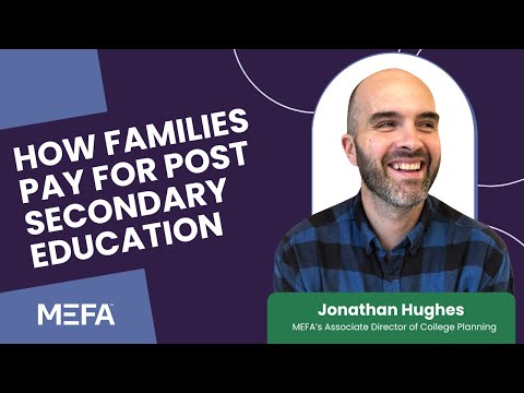 How Families Pay for Post Secondary Education
