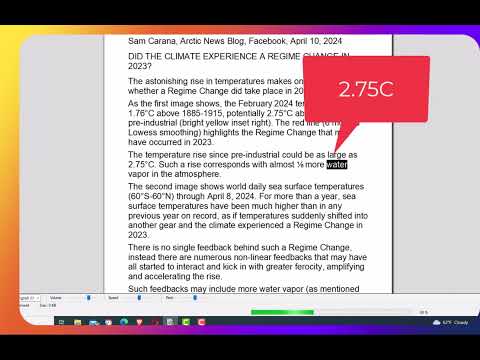 Did the climate experience a Regime Change in 2023?