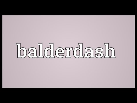 Balderdash Meaning