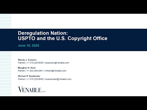 Deregulation Nation: USPTO and the U.S. Copyright Office