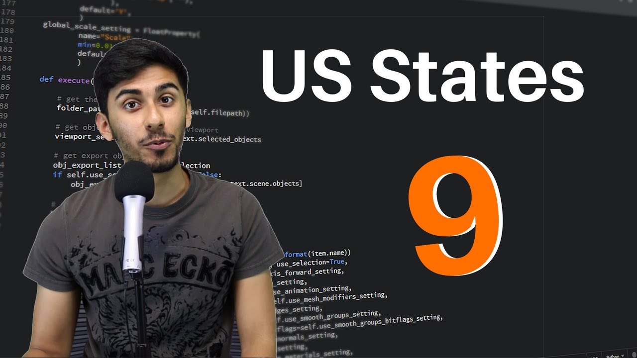 Hour of Python - Coding Challenge 9 | US States