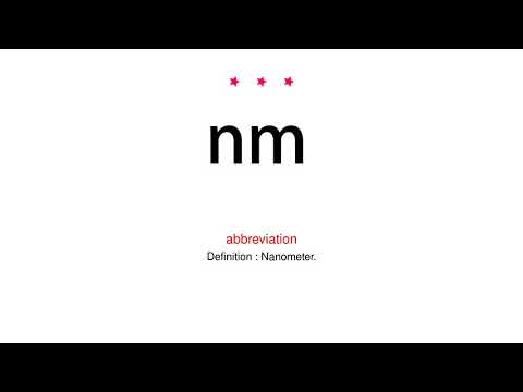How to pronounce nm - Vocab Today