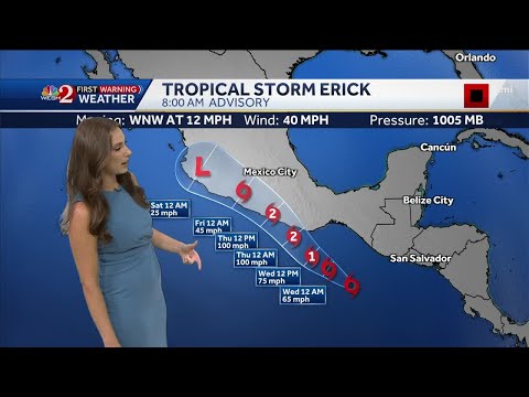 NHC: Tropical Storm Erick forms in eastern Pacific, expected to strengthen into hurricane | June ...